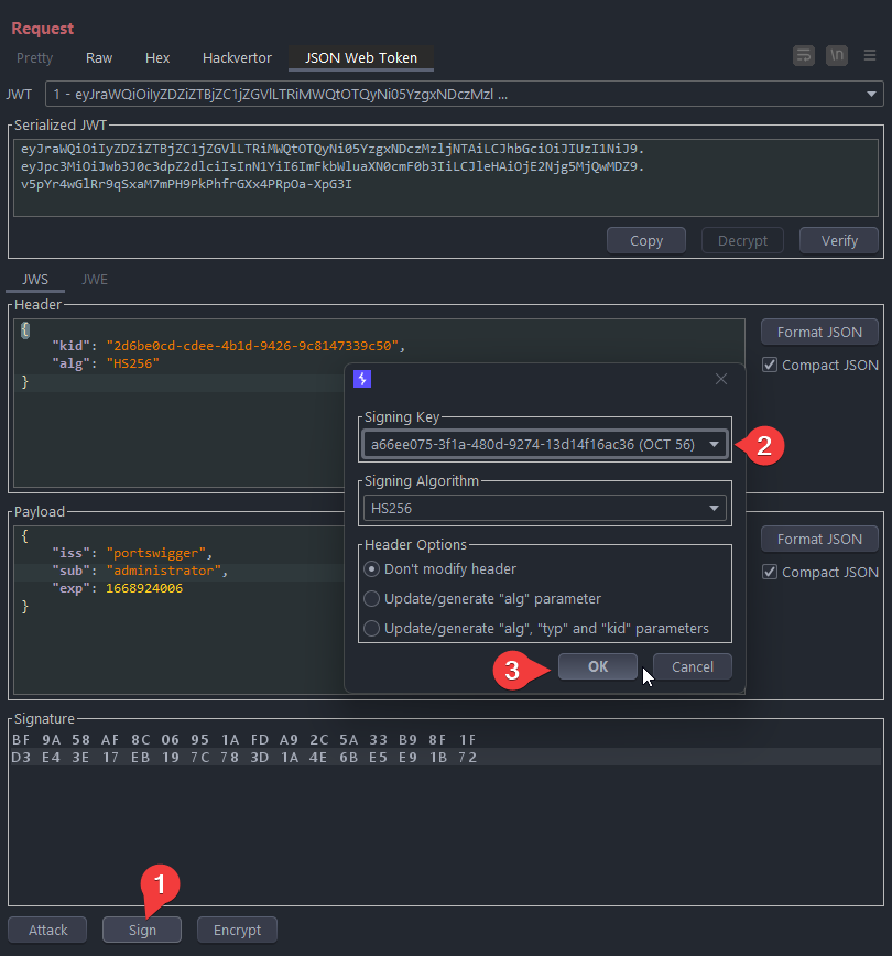 JWT Labs - PortSwigger | brsalcedom