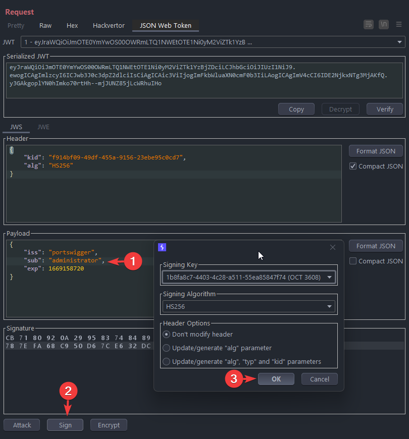 JWT Labs - PortSwigger | brsalcedom